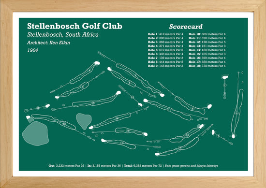 Stellenbosch Golf Club – GolfMaps